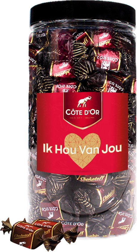Côte d'Or Chokotoff chocolade "Ik Hou Van Jou" - pure chocolade met ...