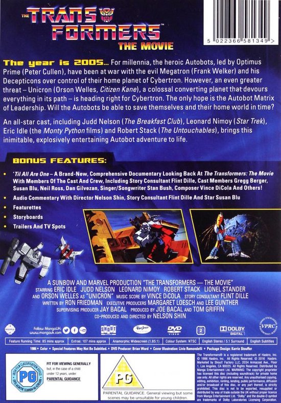 Transformers: The Movie (DVD) (Dvd), Robert Stack | Dvd's | bol