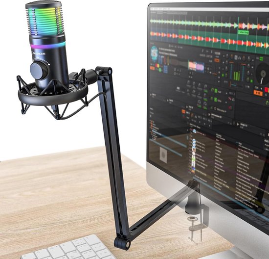 Bastix - Microfoonstandaard Boom Arm 360° draaibare microfoonstandaard ...