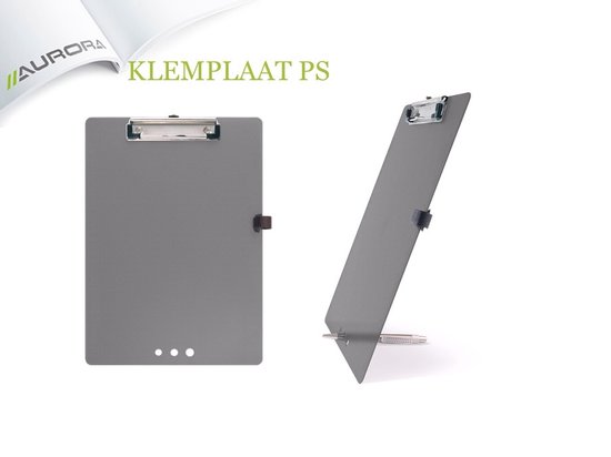 Aurora Klemplaat/Klembord A4 Polystyreen Grijs | bol
