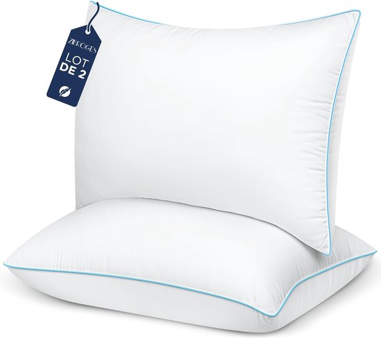 Kussenset van 2 kussens van 50x70 cm, ergonomisch kussen 50x70cm ...