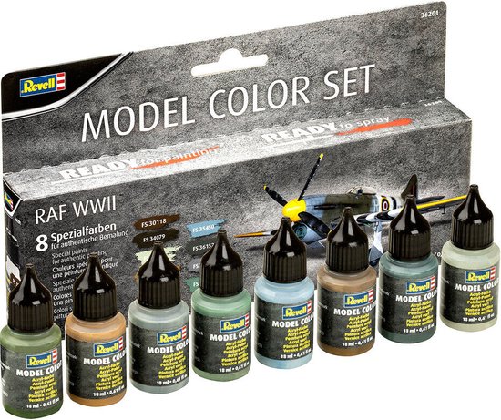 Revell 36201 Model Color - RAF Vliegtuigen WWII - Acryl Set 8x17ml Verf ...