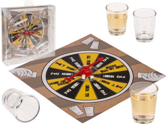Shot Spinner Drinking Game: 4 shot glaasjes (79/3902) | Games | bol