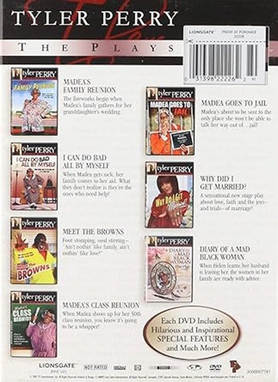 Tyler Perry: The Plays 7 film box ( Import ) (Dvd), Perry, Tyler ...