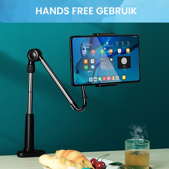 YONO Tablet Houder met Flexibele Arm - Statief geschikt voor Bureau ...