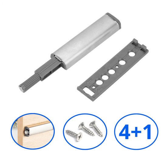 NOVOB® Magnetische druksnappers (4 + 1 stuks) Incl. schroeven ...