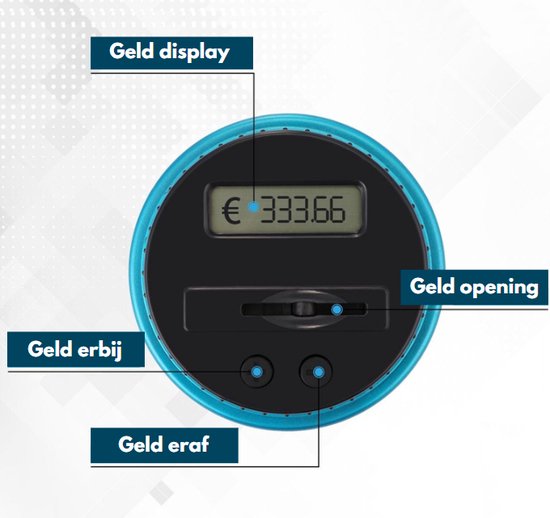 Elektronische spaarpot - Spaarpot met teller - Digitale spaarpot - Spaarvarken - Spaarpot | bol