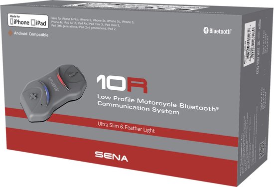 SENA 10R Single Bluetooth Communicatiesysteem - Maat - Bluetooth ...