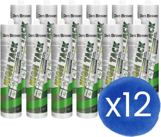 Zwaluw Den Braven High Tack Kit - Montagekit - Wit - 290 ml - Set van ...