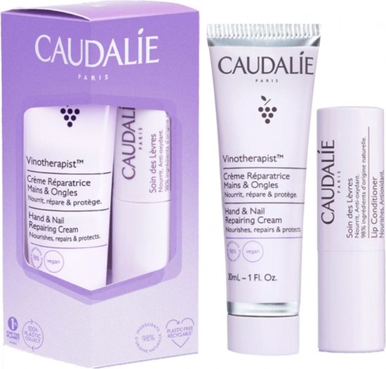 Caudalie Vinotherapist™ Lip & Hand Duo | 30 ml + 4.5 gr | Set 2st | bol
