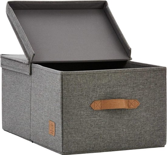 Premium Opbergdoos met inklapbaar deksel - Gemaakt van hoogwaardig stof ...