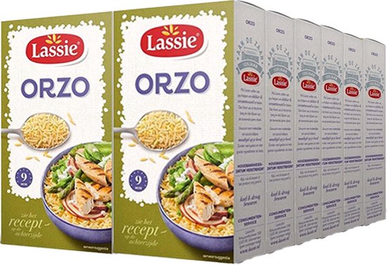 Lassie Orzo Pasta Rijst - 12 x 275 Gram Multi Voordeelverpakking ...