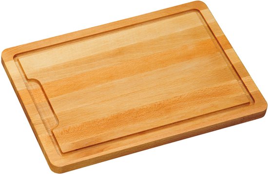 FSC® Beuken Houten Snijplank - Met Saprand - Snij Plank - Afm. 40 x 28 ...