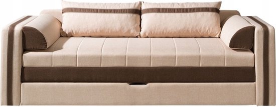 Slaapbank Euphoria - Sleepking - Sofa Bed - Met Opbergruimte - 3-zits – Uitklapbaar... | bol