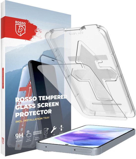 Rosso Screenprotector geschikt voor de Samsung Galaxy A55 | Gehard Glas | Beschermglas... | bol