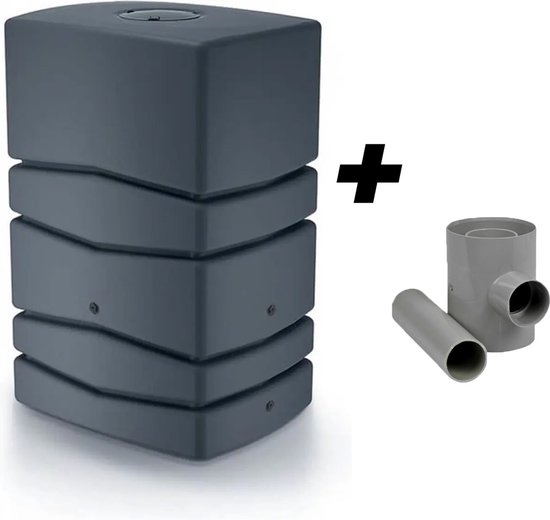 Aqua tower regenton 450l antraciet met vulautomaat | bol