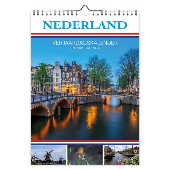 Nederland Verjaardagskalender A4 | bol