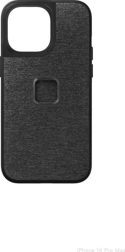 Peak Design - Mobile Everyday Fabric Case iPhone 14 Pro Max - Charcoal - Telefoonhoesje | bol