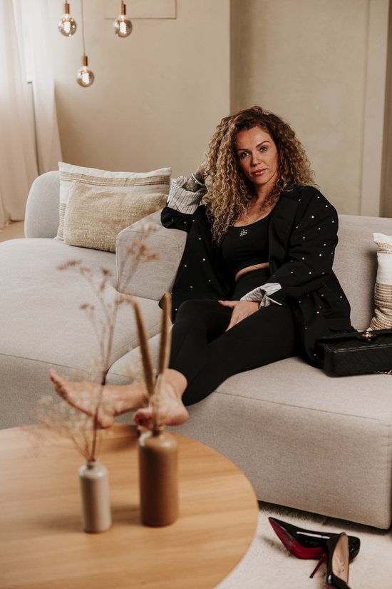 June Spring - Sport Top - Maat S/Small - Kleur: Zwart - Vocht afvoerend ...