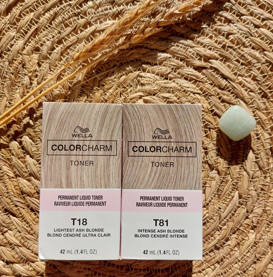 DUOPACK - Wella Color Charm Permanent Liquid Toner - T18 & T81 ...