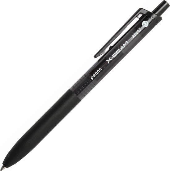 Penac Balpen X-Beam - Zwart - 0.7mm - Zwarte Inkt | bol
