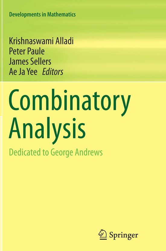 Developments in Mathematics32- Combinatory Analysis | 9781489988355 ...
