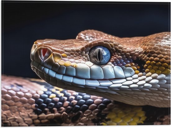 Vlag - Python - Dier - Slang - Kleuren - 40x30 cm Foto op Polyester ...