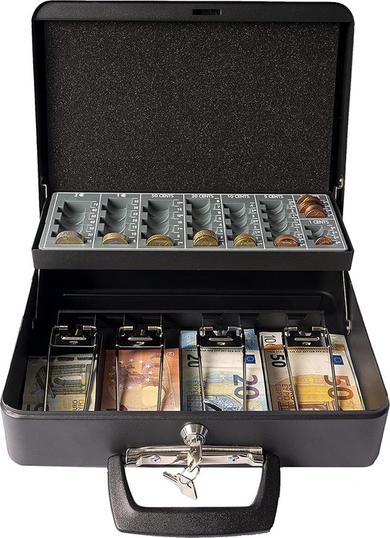 geldkluis Cashier Clip C9244H-EUR Geldkist met Muntentelbord | Stalen ...