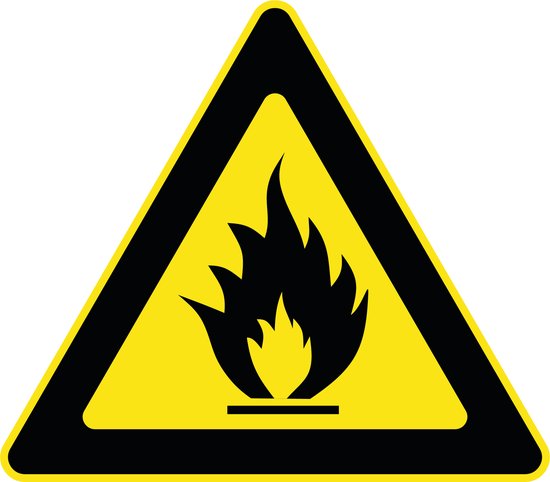 15 Stickers van 5 cm | Pictogram Waarschuwing stickers - Brand ...