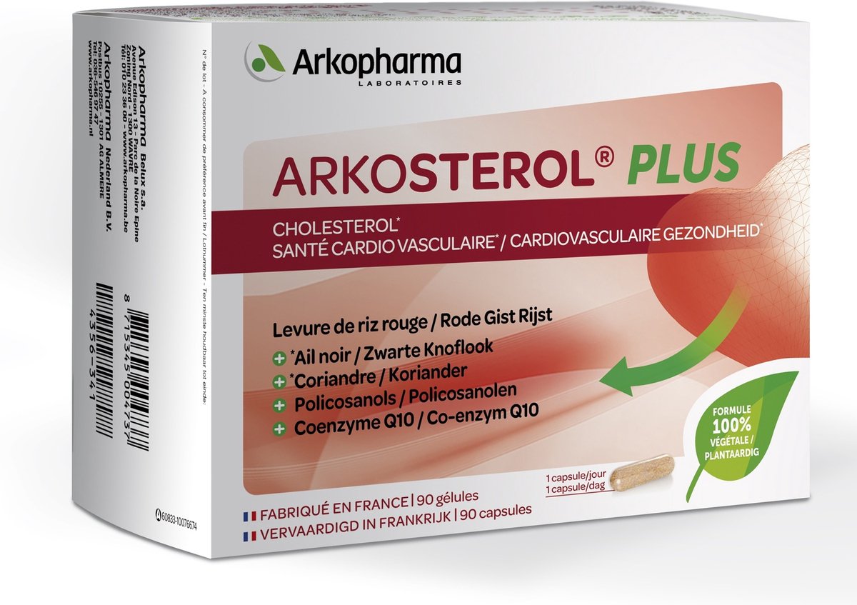 Arkopharma - Arkosterol Plus Voedingssupplement om te Helpen Tegen ...