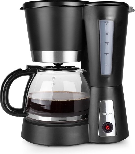 Koffiezetapparaat - Filterkoffie - 10 Kopjes - 1.2L - 900W - Zwart | bol