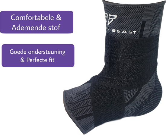 Physical Beast® Enkelsteun - Enkelbrace - Enkel Bandage - Voetbrace ...