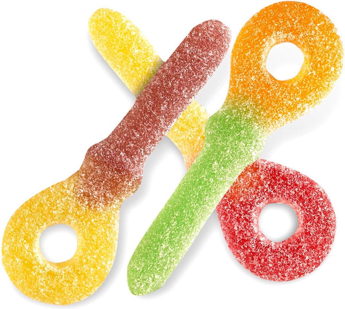 Red Band Zure Sleutels 1 pot à 100 stuks - Zuur snoep - Winegums met ...