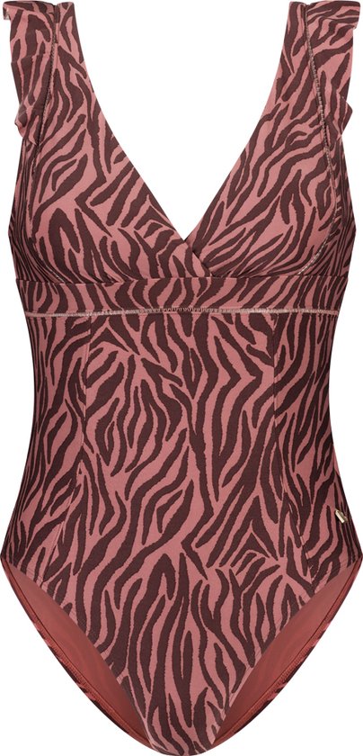 Beachlife Zebra Dames Badpak - Maat 38 (Cupmaat B) | bol