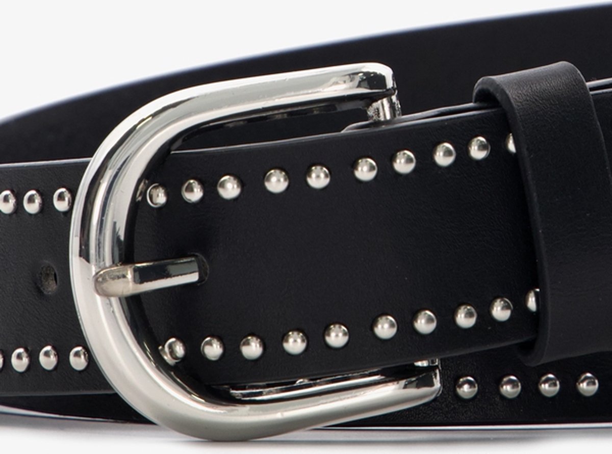 Dames riem met studs zwart - Maat 85 | bol.com
