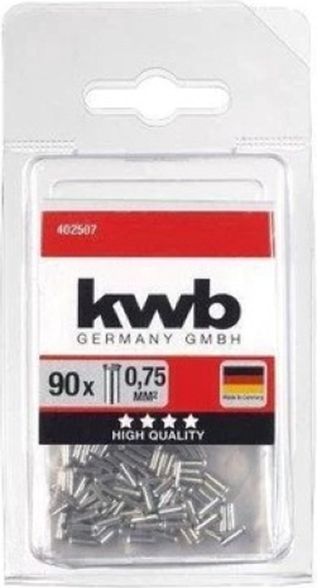KWB adereindhuls - 0.75 mm² - 90 stuks | bol.com