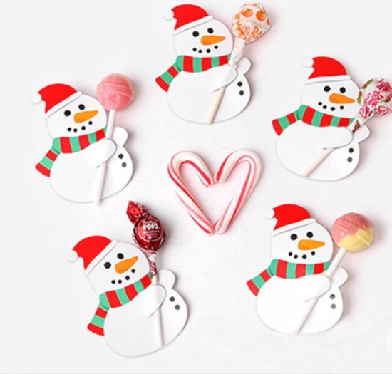 Lolly Kaart Christmas Kerst Sneeuwpop | Traktatie Kids – School | Label ...