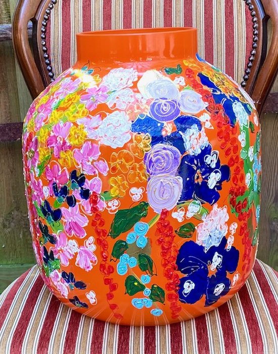 handbeschilderde vaas van Daizies | bol.com