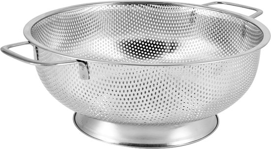 Intirilife Roestvrijstalen zeef met twee handvatten - Keukenmachine ...