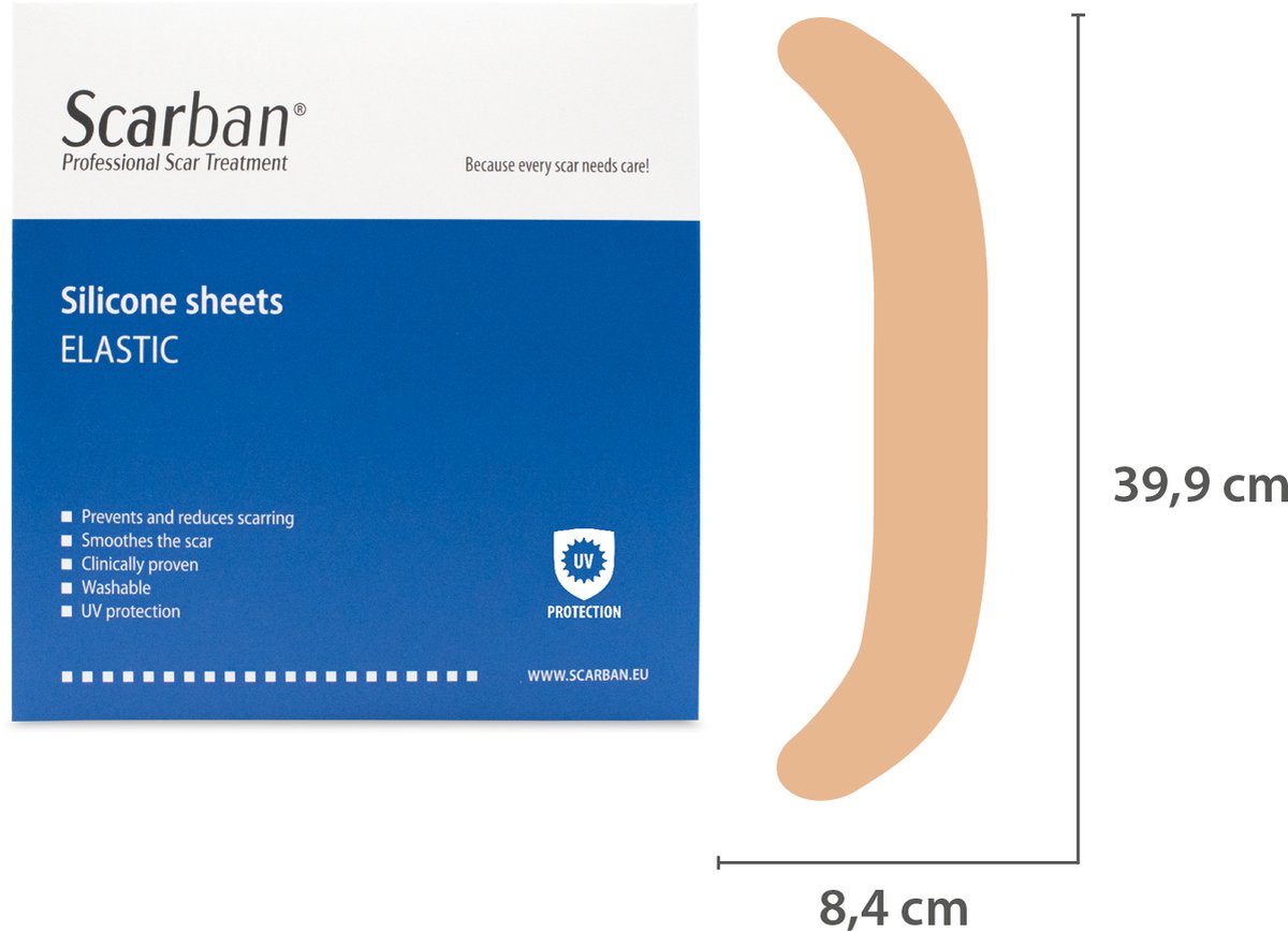 Scarban Elastic siliconenpleister abdomen | buikoperatie | vermindert ...