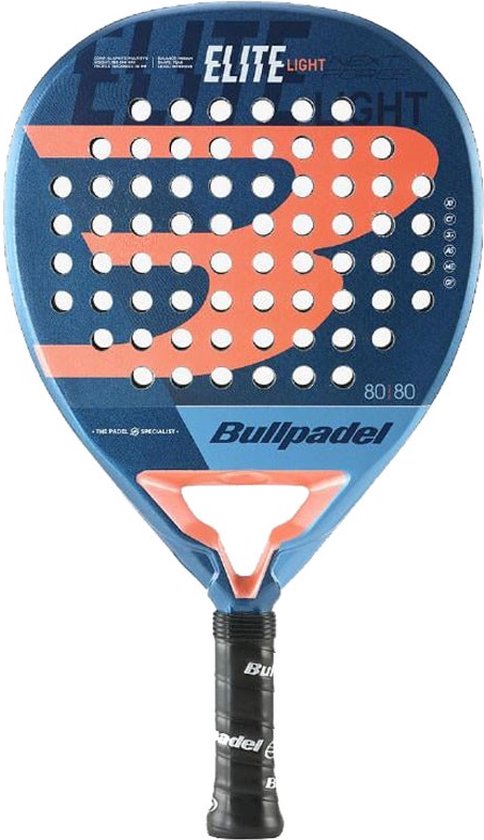 Bullpadel Elite Light (Druppel) - 2023 padel racket blauw/oranje | bol