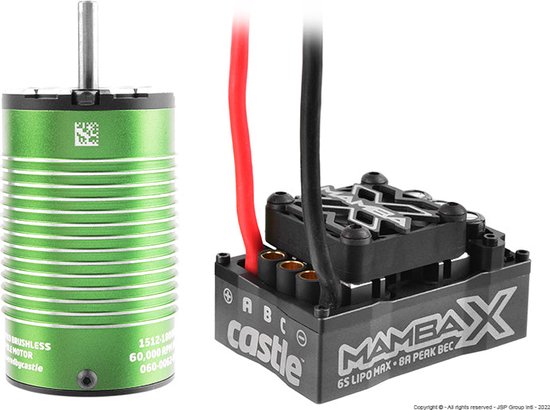 Castle Creations - MAMBA X, 25.2V WP ESC AND 1512-1800KV SENSORED E-BUGGY COMBO | bol