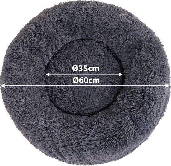 Donut Hondenmand kattenmand - Zacht en Luxe Hondenkussen - Wasbaar ...