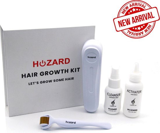 Hozard® Haargroei Kit met Dermaroller - Tegen Haaruitval - Cadeau voor ...