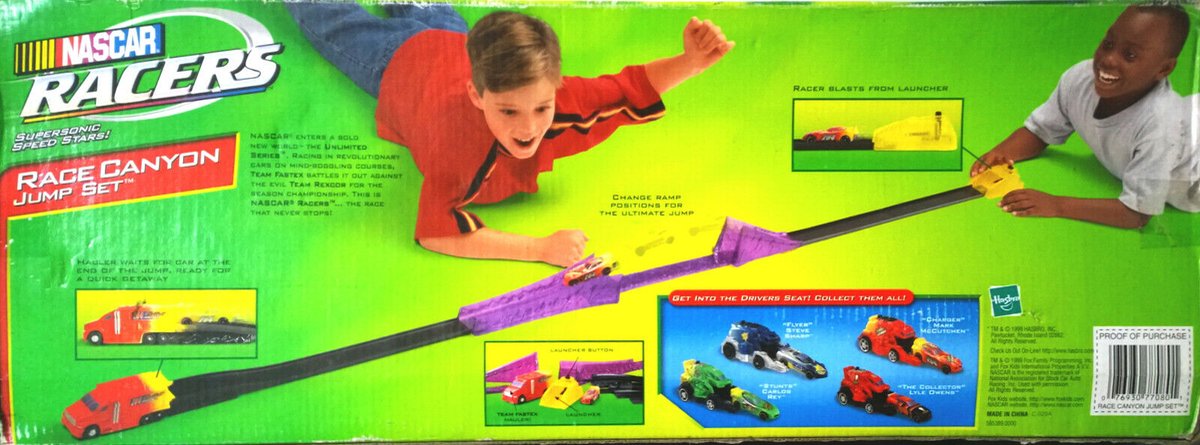 Hasbro Fox Kids Nascar Racers Race Canyon Jump Set FOX Kids - Vintage ...