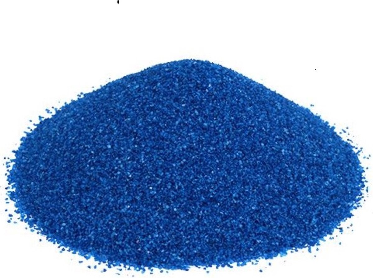 Decoratie zand - BLAUW - Decoratiezand - Gekleurd zand - Sierzand ...