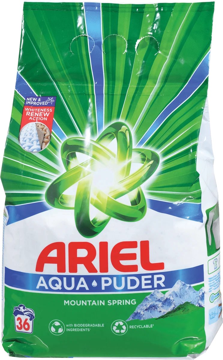 Ariel - Waspoeder - Aqua Powder - Mountain Spring - 2,34kg - 36 ...