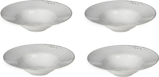 Broste Copenhagen Nordic Sand servies set van 4 diepe pasta borden Ø29 ...