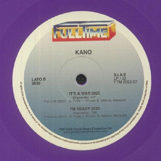 Kano – It's A War (Purple Disco Machine & Lorenz Rhode Remix) 12" 2022 ...