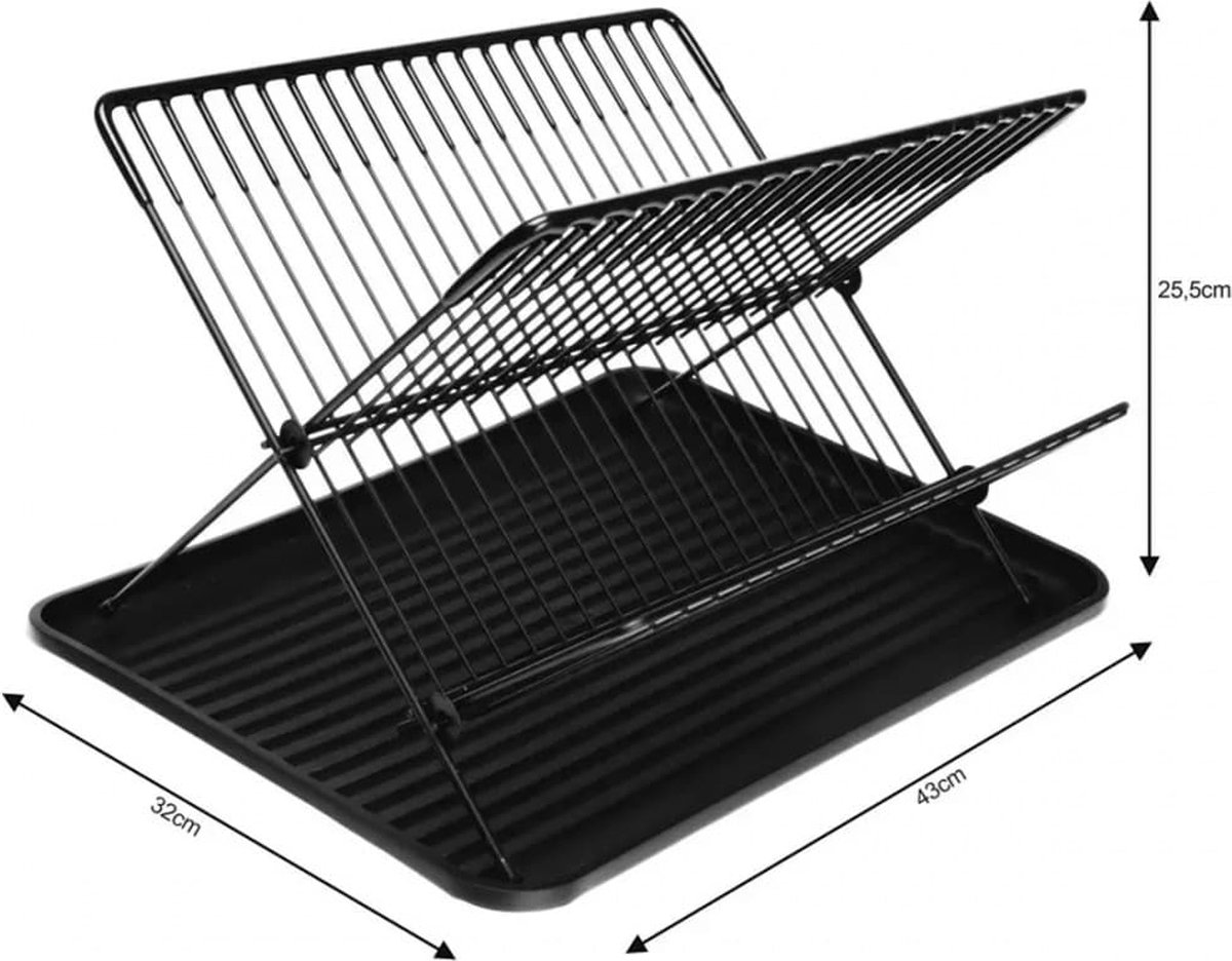 Top Choice - afdruiprek met lekbak - zwart | bol